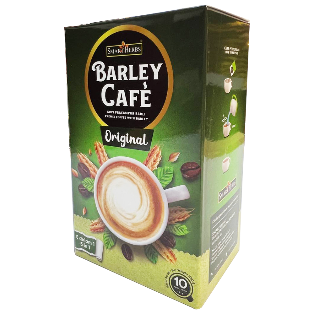 SMART HERBS Barley Cafe 10 Sachet Original (Kotak) – Ameen Hallmart