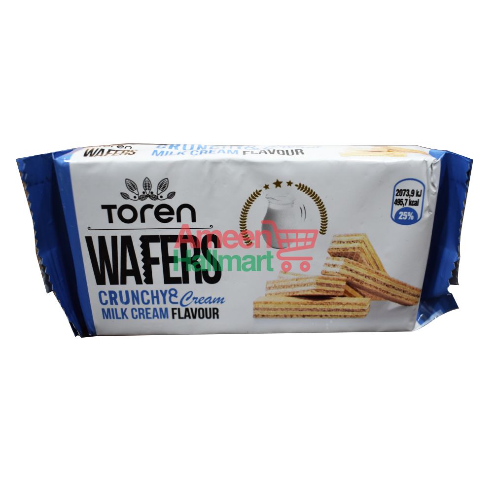 TOREN WAFERS – CRUNCHY & CREAM – MILK CREAM FLAVOUR – Ameen Hallmart